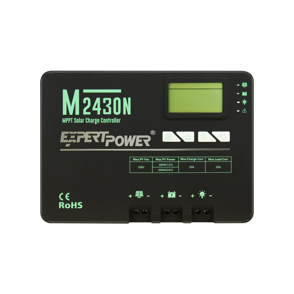 30A MPPT Solar Charge Controller | ExpertPower Direct