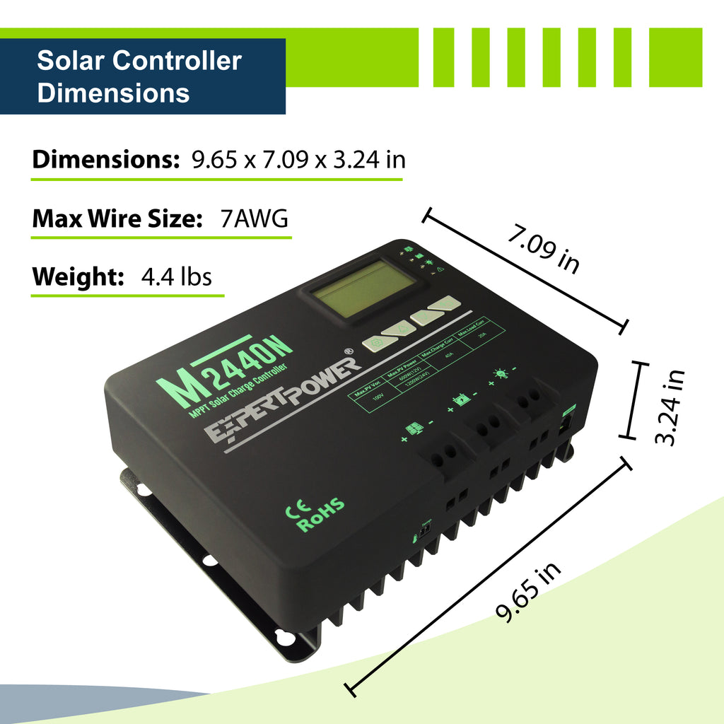 40A MPPT Solar Charge Controller with Bluetooth Function | ExpertPower ...