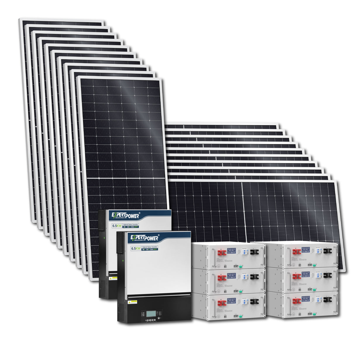 ExpertPower 30KWH 10800W 48V Solar Power System Kit | LiFePO4 48V 600Ah ...
