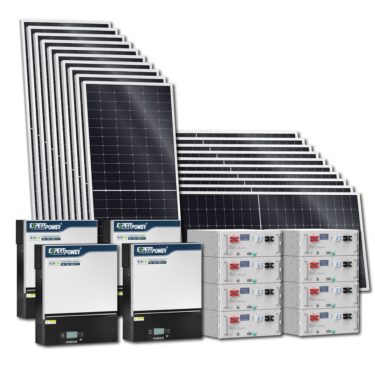 ExpertPower 40KWH 10800W 48V Solar Power System Kit | LiFePO4 48V 800Ah ...