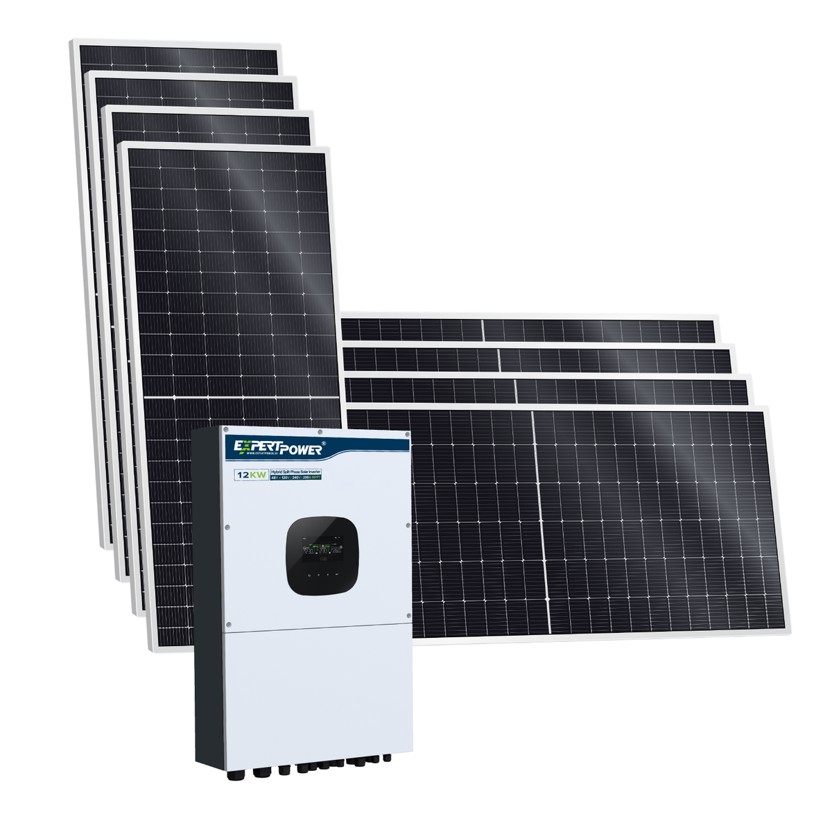 4320W 10KW 48V Solar Power System Kit | 4320W Solar Panels, 10KW Hybrid ...