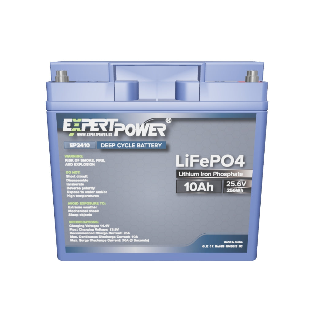 24V 10Ah LiFePO4 Deep Cycle Rechargeable Battery | 2500-7000 Life Cycles & 10-Year lifetime ...