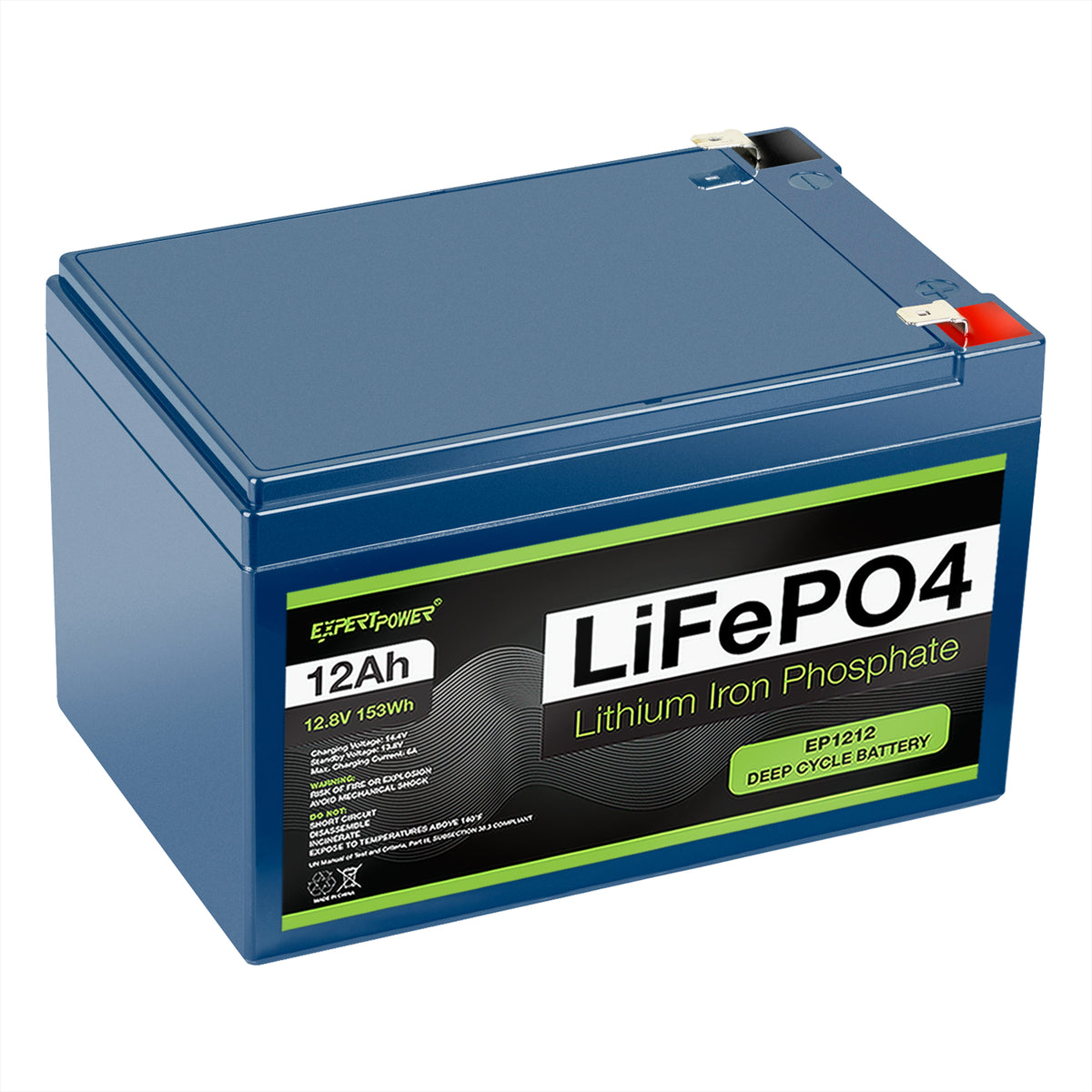 12V 12Ah LiFePO4 Deep Cycle Rechargeable Battery | 2500-7000 Life ...